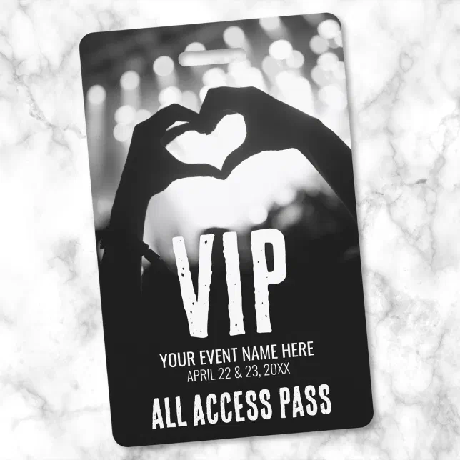 Event All Access Pass VIP Badge | Zazzle