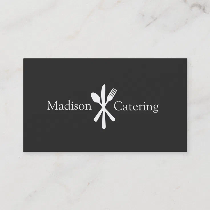 Event Caterer Catering Business Card | Zazzle