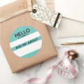 Event Hello Name Tag Ask Me About with any color | Zazzle