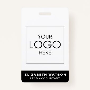 Event ID Customized Lanyard Name Tag With QR Code Badge | Zazzle