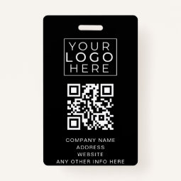 Event ID Customized Lanyard Name Tag With QR Code Badge | Zazzle