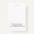Event Logo QR Code Guest Pass Name Blue White Badge | Zazzle