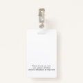 Event Logo QR Code Guest Pass Name Blue White Badge | Zazzle