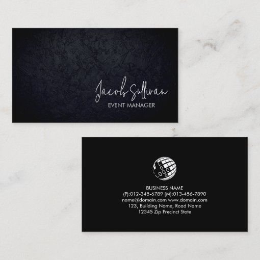 Event Manager Promotion Marketing Business Card | Zazzle