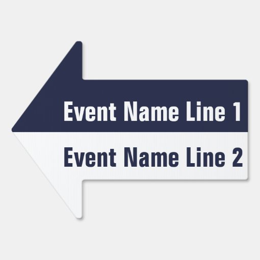 Event Name Arrow Sign | Zazzle