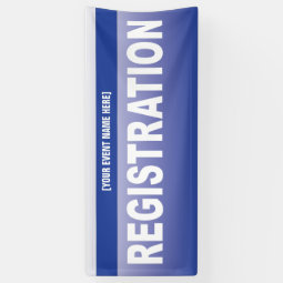 Event or Conference Registration Table Banner | Zazzle