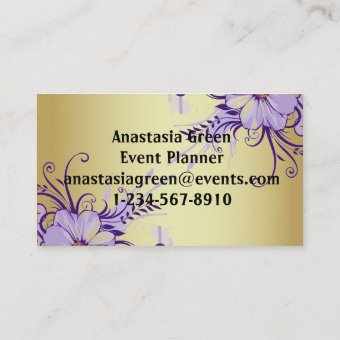 Event Planner Business Card | Zazzle