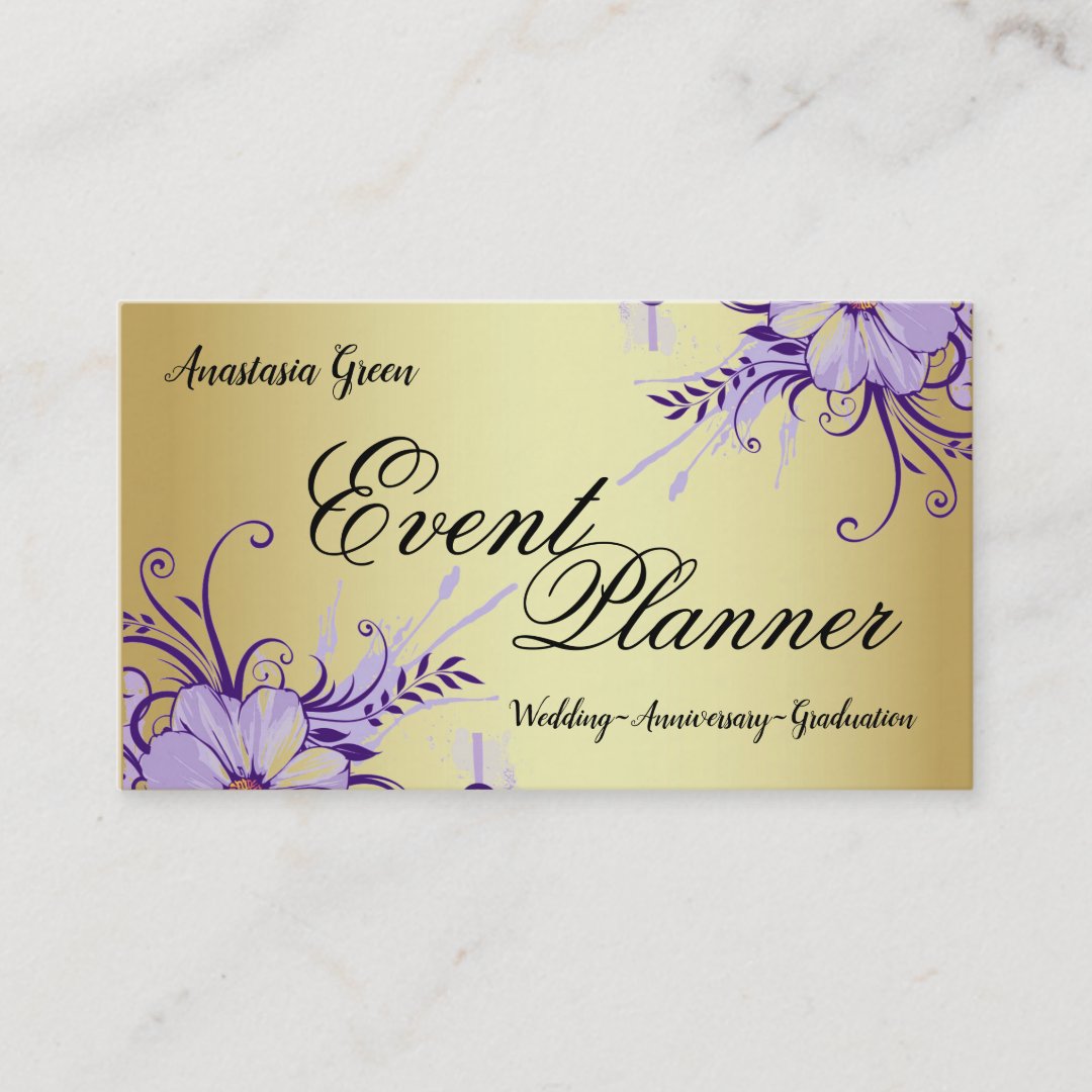 Event Planner Business Card | Zazzle