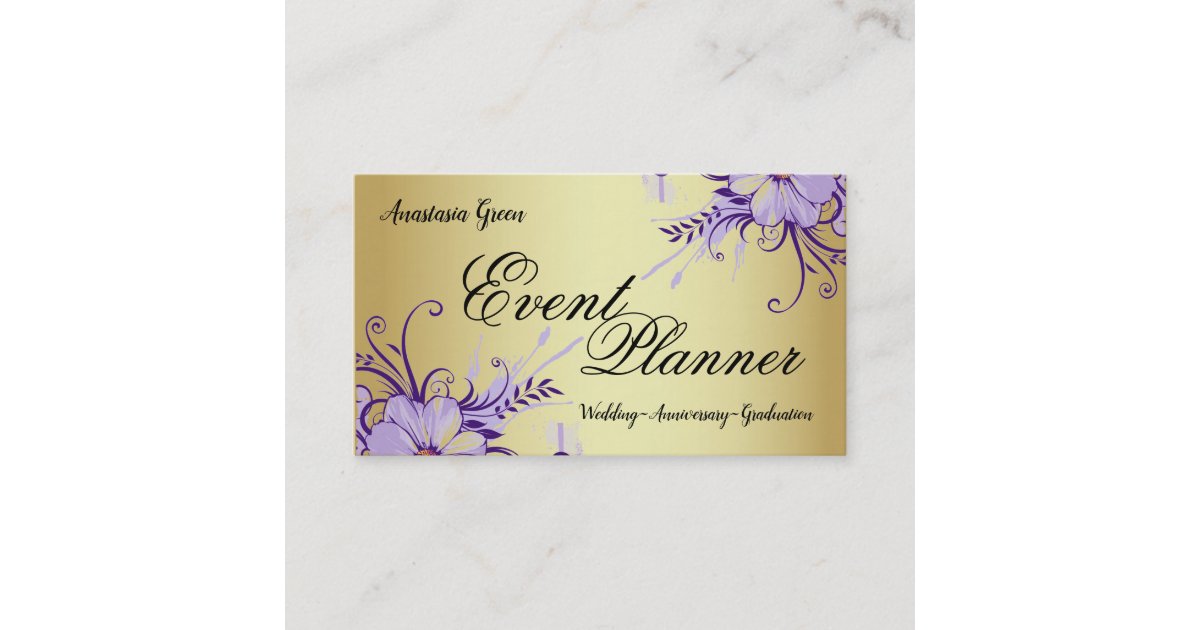 Event Planner Business Card | Zazzle