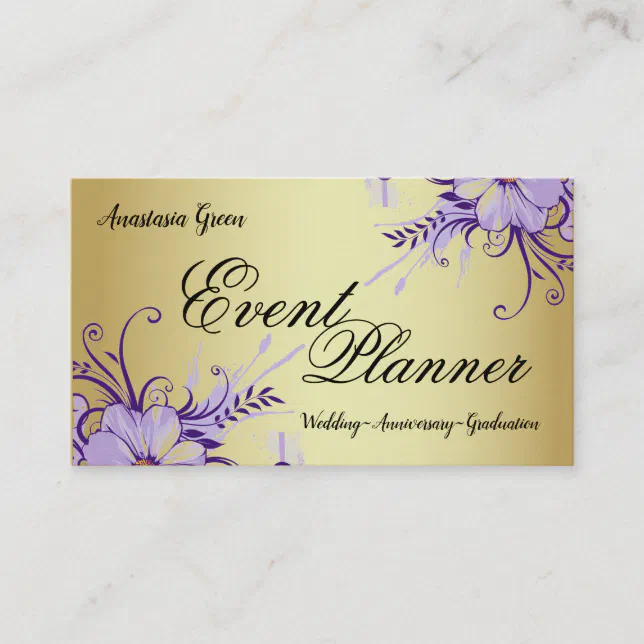 Event Planner Business Card | Zazzle