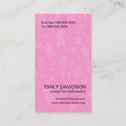 Event Planner Business Card | Zazzle