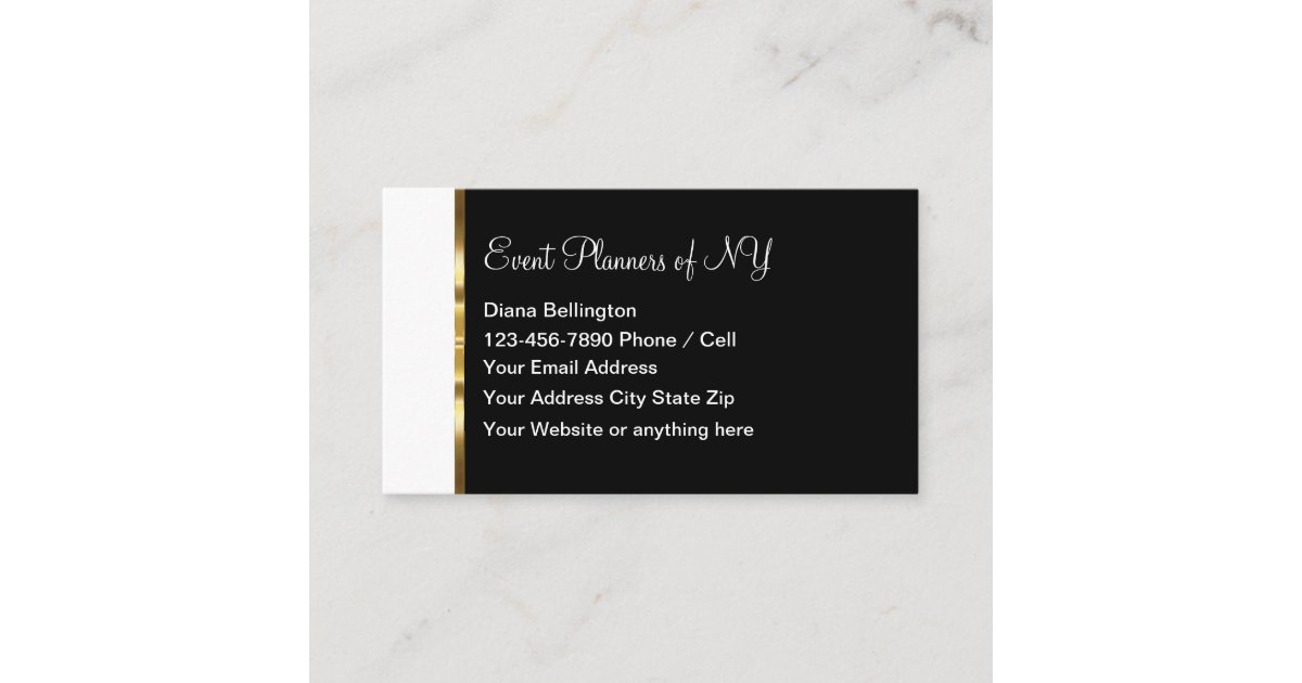 Event Planner Design Business Card | Zazzle