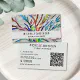 Event Planner Modern Colorful QR Code Business Card | Zazzle