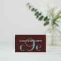 Event Planner Monogram Logo Business Cards | Zazzle