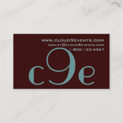 Event Planner Monogram Logo Business Cards | Zazzle
