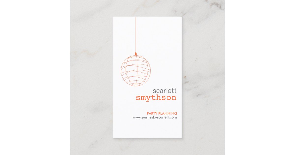 Event Planner, Party Planner Business Card | Zazzle