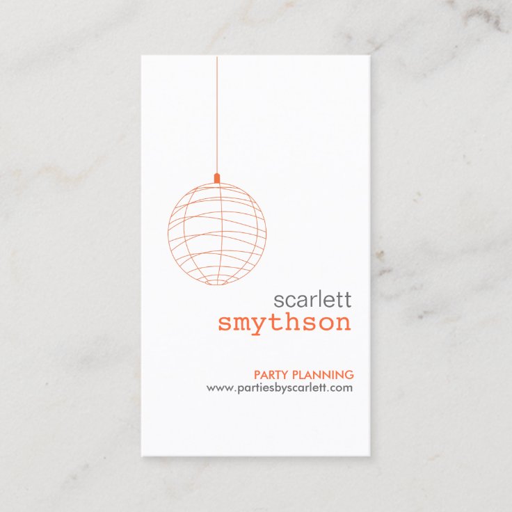 Event Planner, Party Planner Business Card | Zazzle