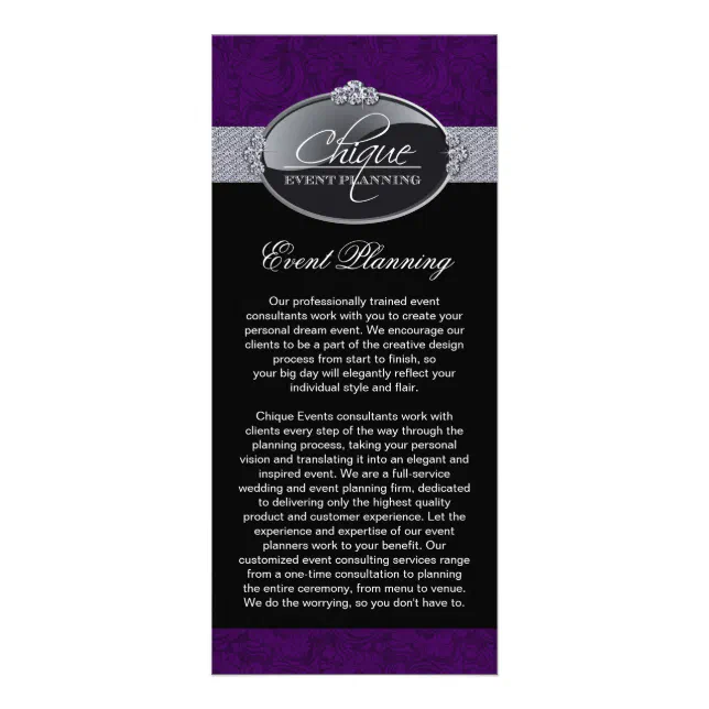 Event Planner Rack Card | Zazzle