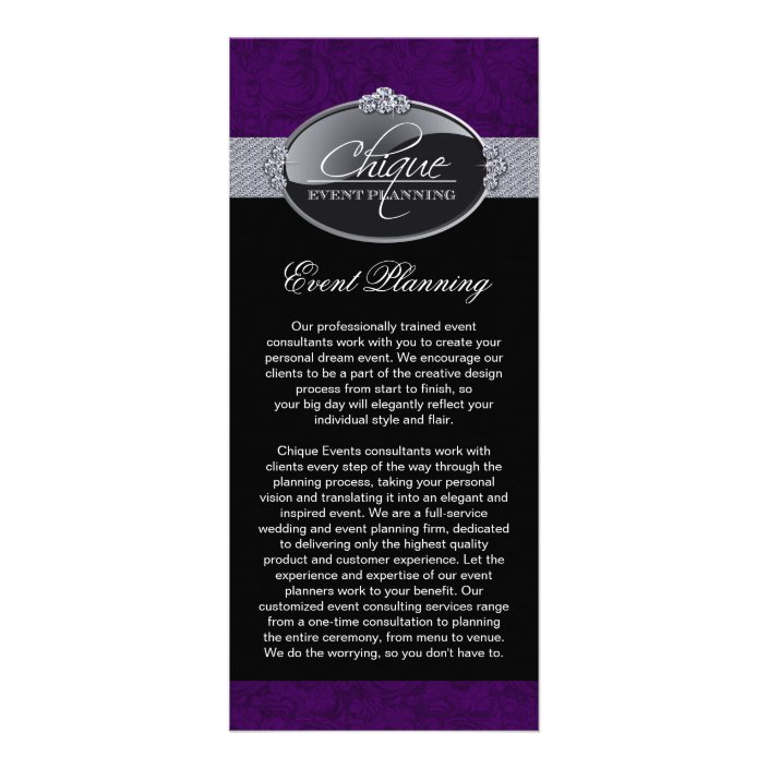 Event Planner Rack Card | Zazzle.com