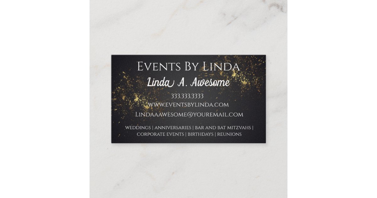 Event Planning Business Card | Zazzle
