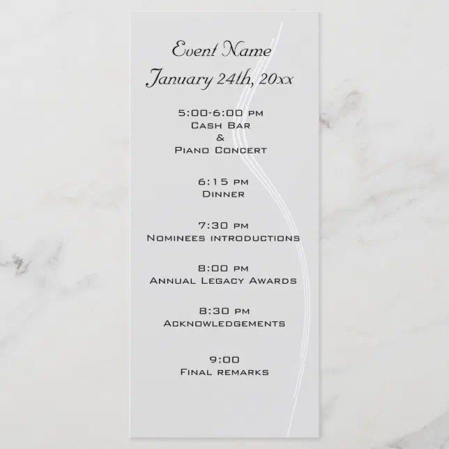 Event program template - Customized | Zazzle