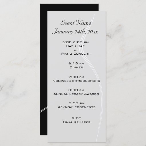 Event program template - Customized | Zazzle