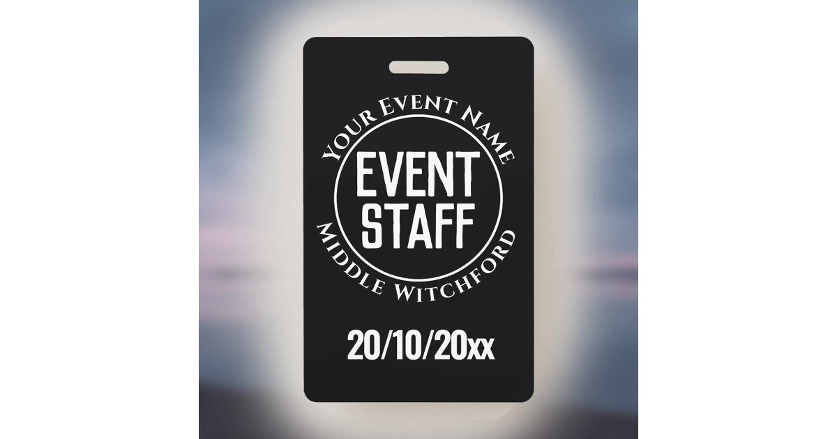 Event Staff Badge | Zazzle