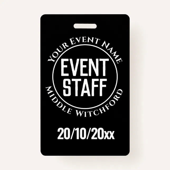 Event Staff Badge | Zazzle