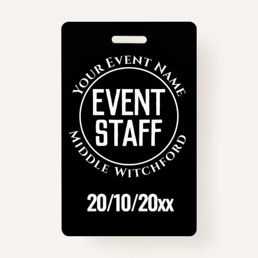 Event Staff Badge | Zazzle