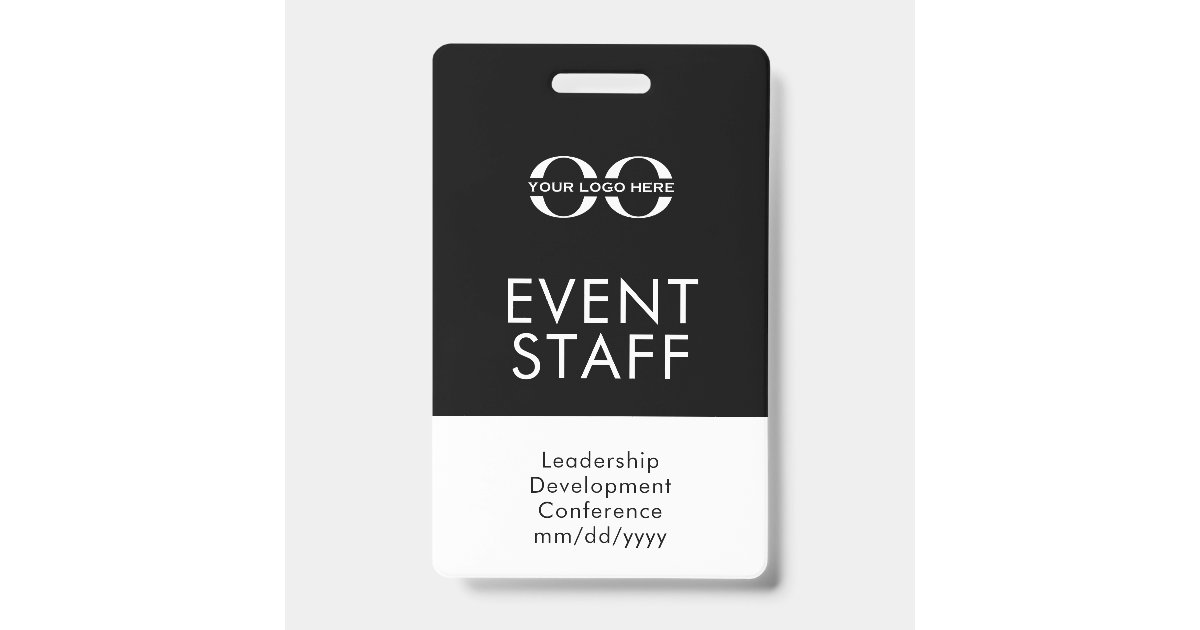 Event Staff ID Badge | Zazzle