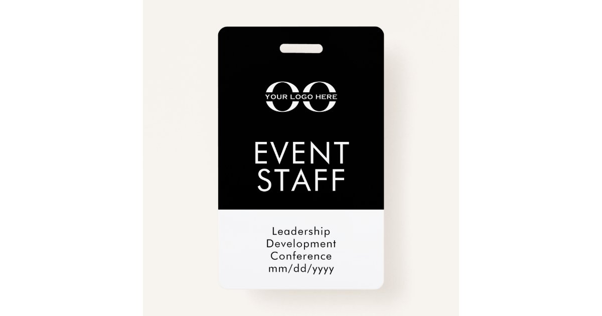Event Staff ID Badge | Zazzle