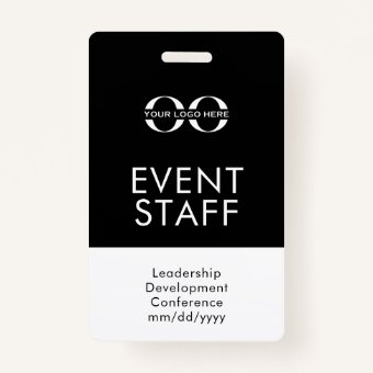 Event Staff ID Badge | Zazzle