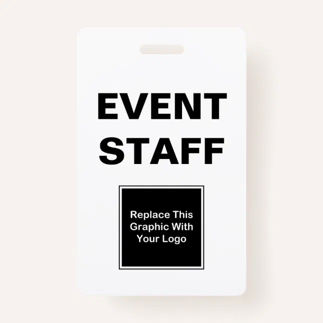 Event Staff ID Badge | Zazzle