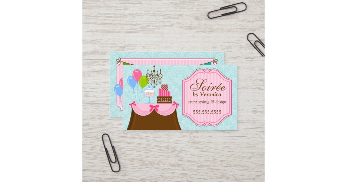 Event Stylist and Design Business Card | Zazzle