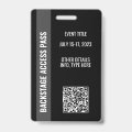 Event Title with Photo Background Backstage Pass Badge | Zazzle