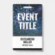 Event Title with Photo Background Backstage Pass Badge | Zazzle