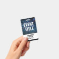 Event Title with Photo Background Backstage Pass Badge | Zazzle
