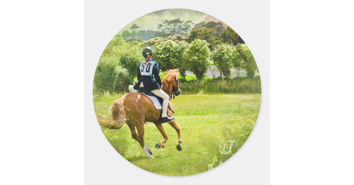Eventing Horse Stickers | Zazzle