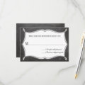 Ever After Chalkboard Response Card | Zazzle