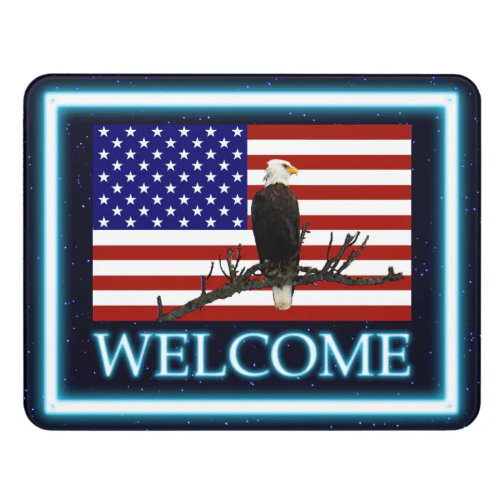Ever Vigilant Bald Eagle - Welcome Door Sign | Zazzle