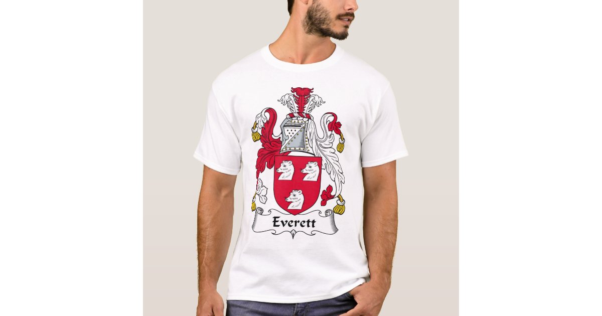 Everett Family Crest T-Shirt | Zazzle