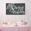 Evergreen Christmas Holiday Banner Slate | Zazzle