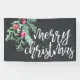Evergreen Christmas Holiday Banner Slate | Zazzle