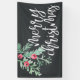 Evergreen Christmas Holiday Banner Slate | Zazzle