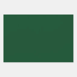 Evergreen Solid Color Wrapping Paper Sheets | Zazzle