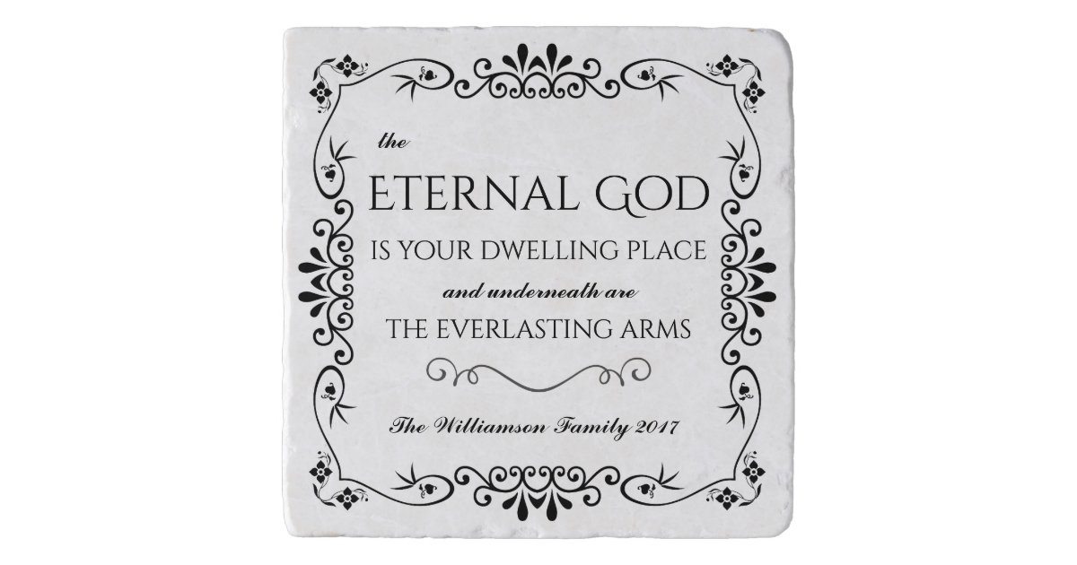 Everlasting Arms of the Lord Bible Verse Trivet | Zazzle