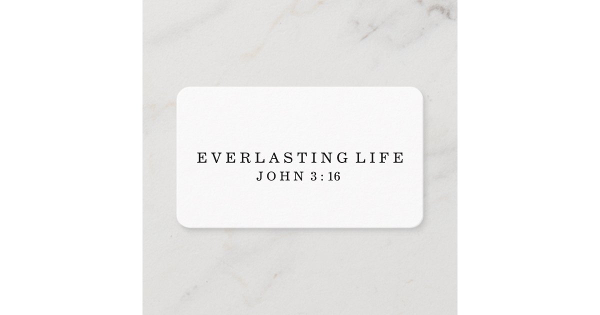 EVERLASTING LIFE | Business Card Size | Zazzle