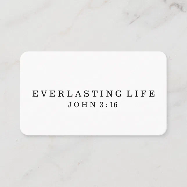 EVERLASTING LIFE | Business Card Size | Zazzle