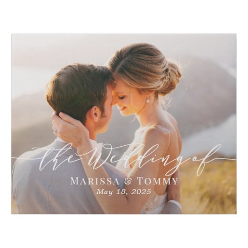Everlasting Love Photo Wedding Welcome Sign | Zazzle
