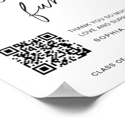 EVERLEIGH Gradutaion College Fund Venmo Sign | Zazzle